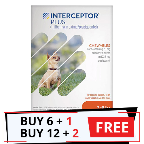 Buy Interceptor Plus for Dog Supplies at lowest Price - BudgetPetCare.com