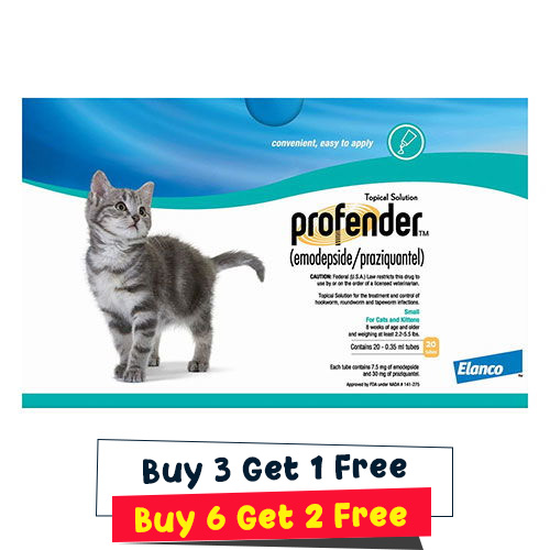 Profender for Cats & Kitten: Topical Cat Dewormer | Profender Spot-On ...
