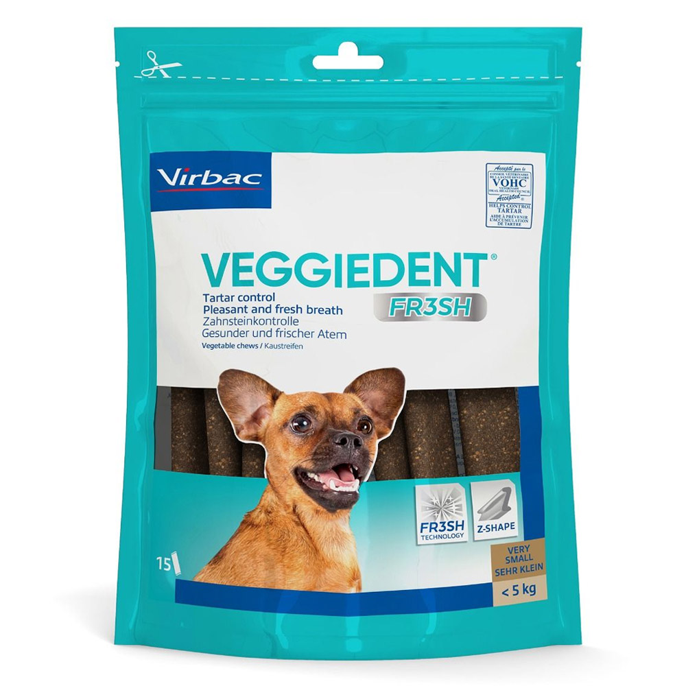 Buy VeggieDent Dental Chews for Hygiene at lowest Price - BudgetPetCare.com